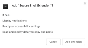 How To Use Chrome Secure Shell App - Pearl Lemon Web
